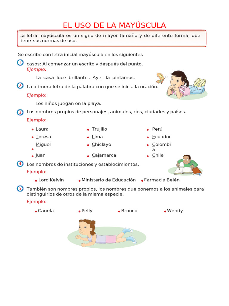 Uso de Las Mayusculas | PDF