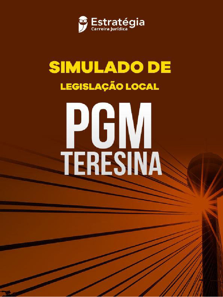 Caderno PGM-Teresina Sem Comentário | PDF
