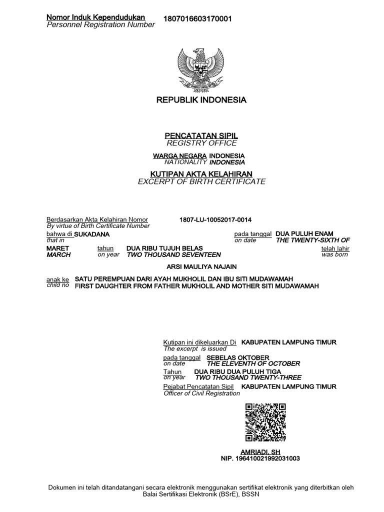 Arsi Maulia - Tni | PDF