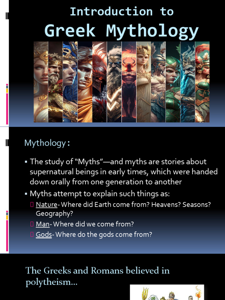 Greek Mythologys The Creation | PDF