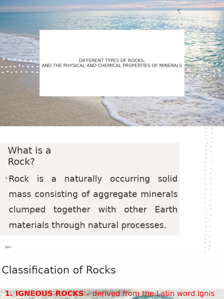 Different Types of Rocks and Minirals | PDF