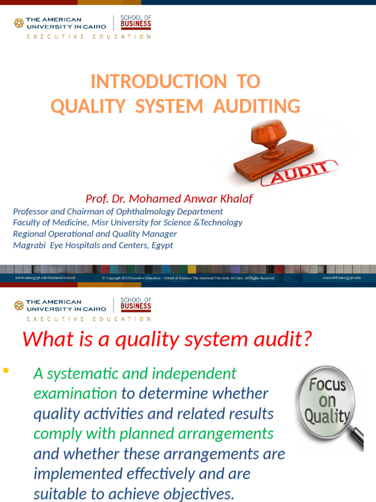 3-QMS Auditing F | PDF