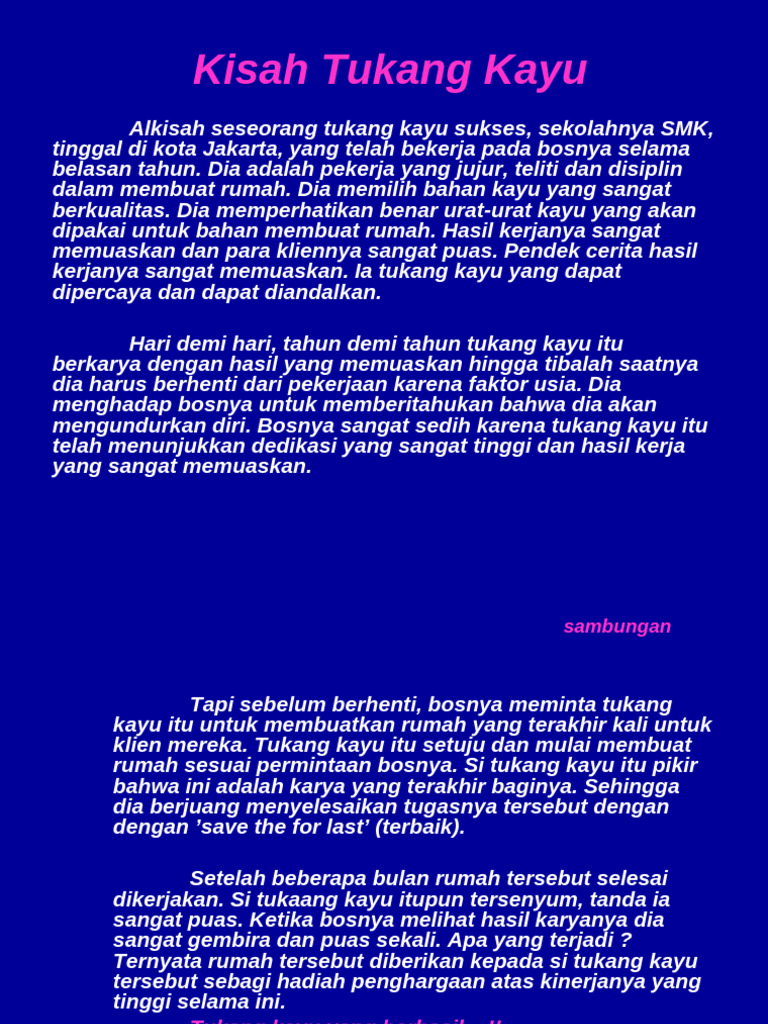 Kisa Tukang Kayu | PDF