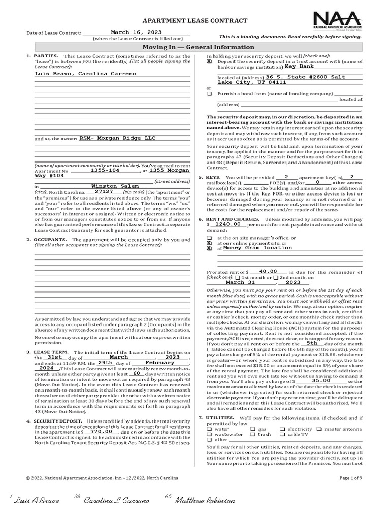 LEASE TEMPLATE | PDF