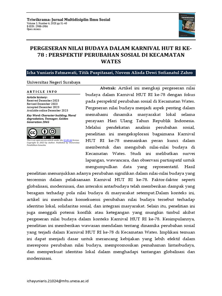 Budaya Karnaval | PDF
