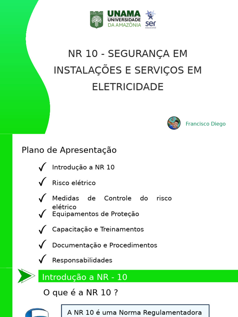 NR 10 - Segurança em Instalações e Serviços em Eletricidade | PDF