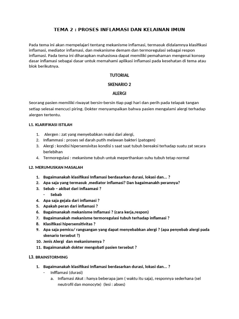 Tutorial 1 Skenario 2 Blok 2.1 Angkatan 2023 | PDF