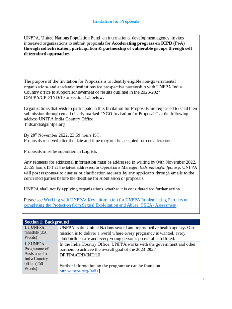 Unfpa cp10 Ifp 2022 011 1 | PDF