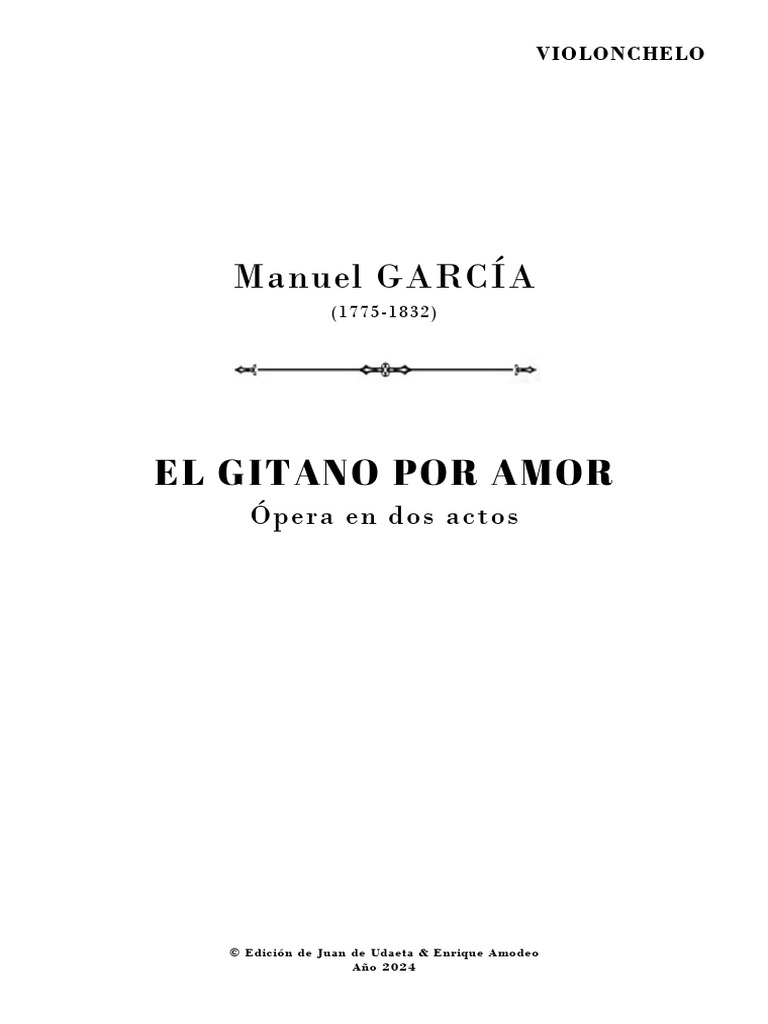 21 Violonchelo El Gitano Por Amor | PDF