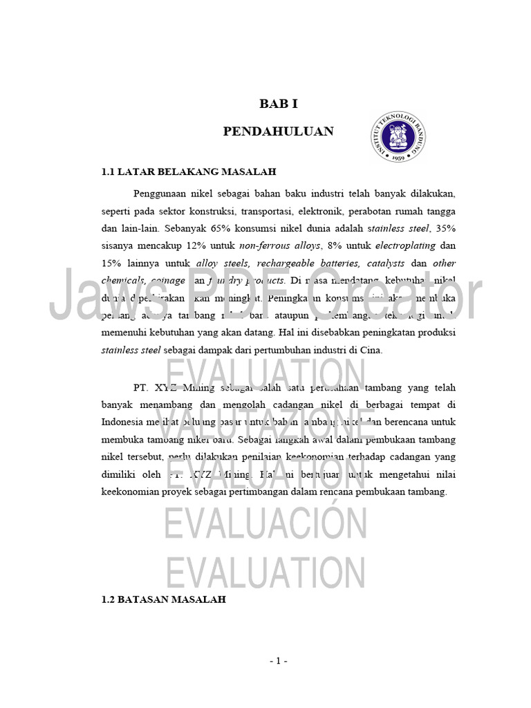 Bab1 Perhitungan Nilai Ekonomi | PDF