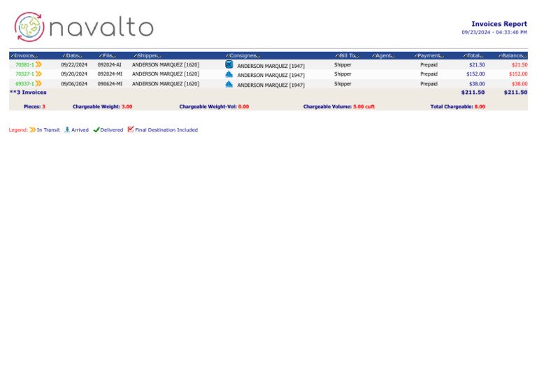 Invoice Report | PDF