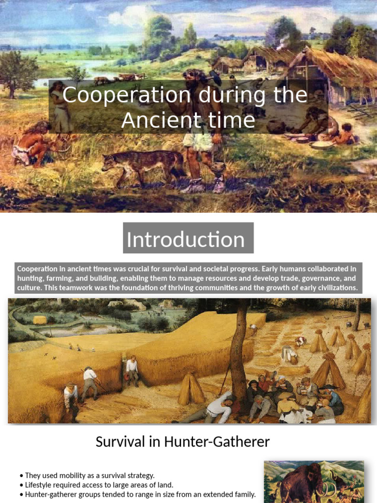 Cooperation During Ancient Time | PDF
