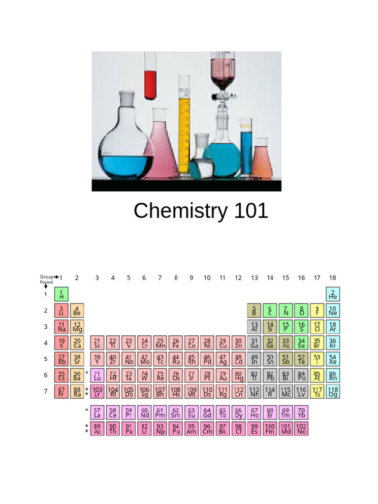 Chemistry 101 | PDF