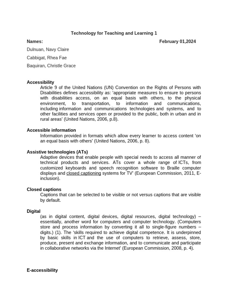 TTL 1 Activity Final | PDF