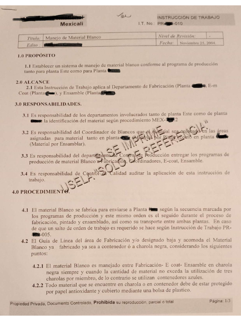 As 9100 Proceso 1 | PDF