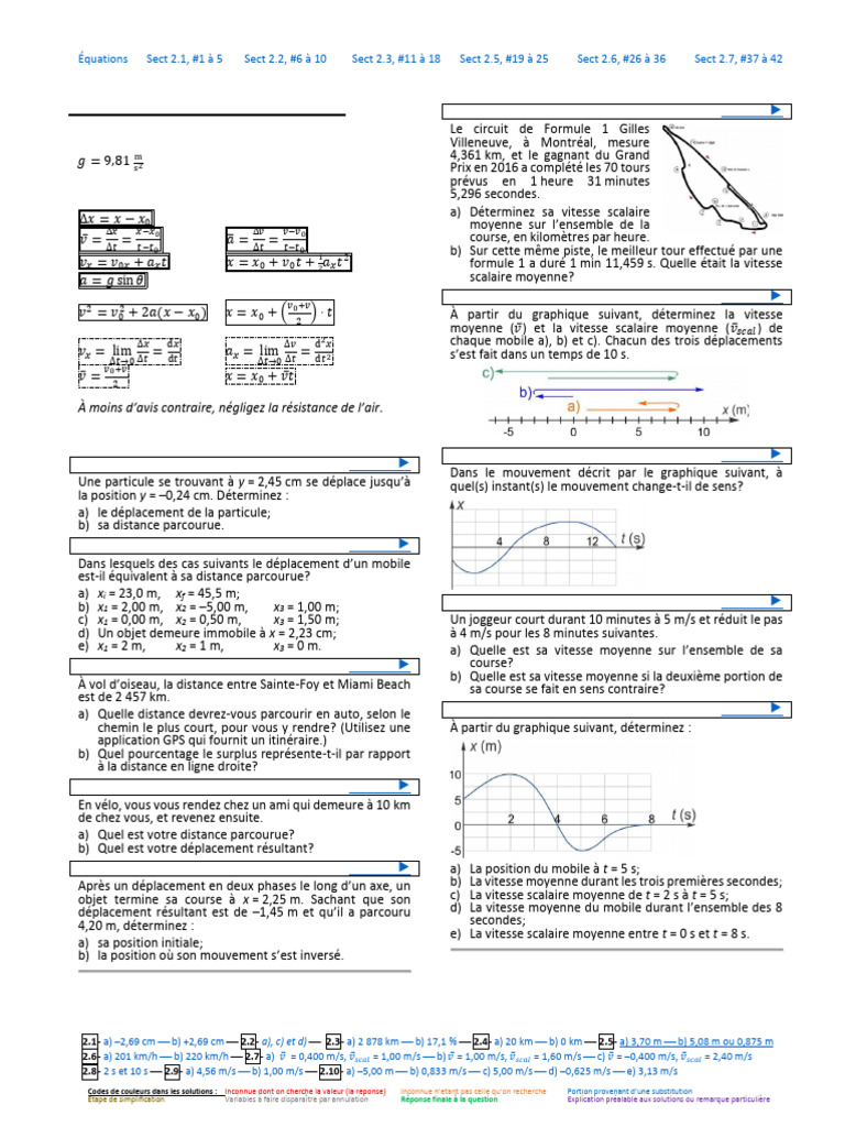 Ch02 Exercices+Solutions | PDF