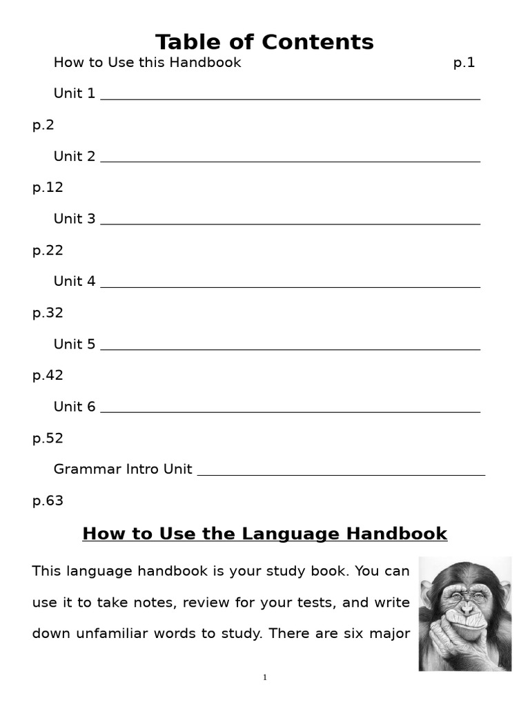 2021-2022_Edited_Language Handbook (Adv) | PDF