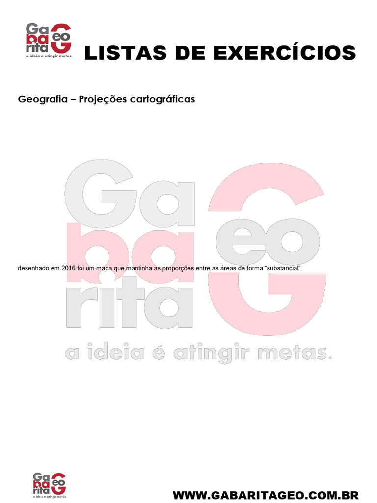 Geografia - Proje Es Cartogr Ficas | PDF