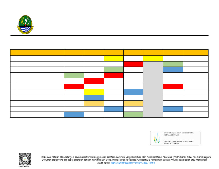 Jadwal Eskul 24 25 19082024 050942 Signed | PDF