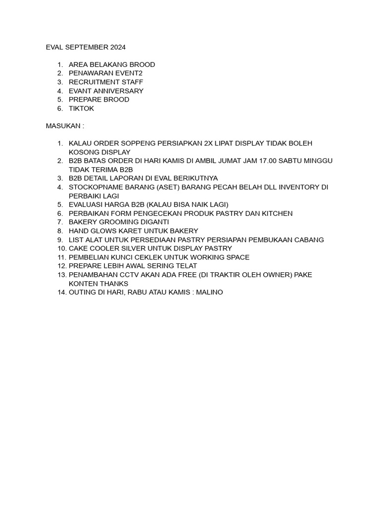 Hasil Eval September 2024 | PDF