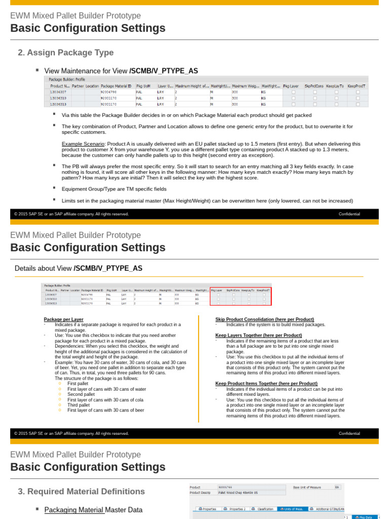 Package Builder Config and Master Data | PDF