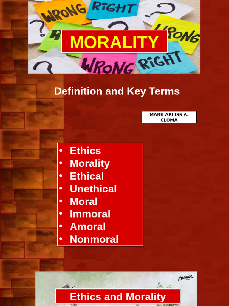 1 Definition and Key Terms Ethics | PDF | Morality | Self-Improvement