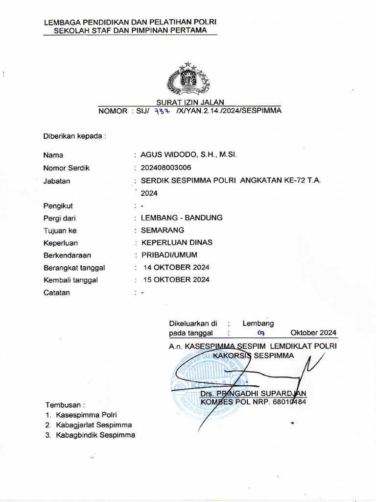 SIJ Serdik Agus Widodo-1 | PDF
