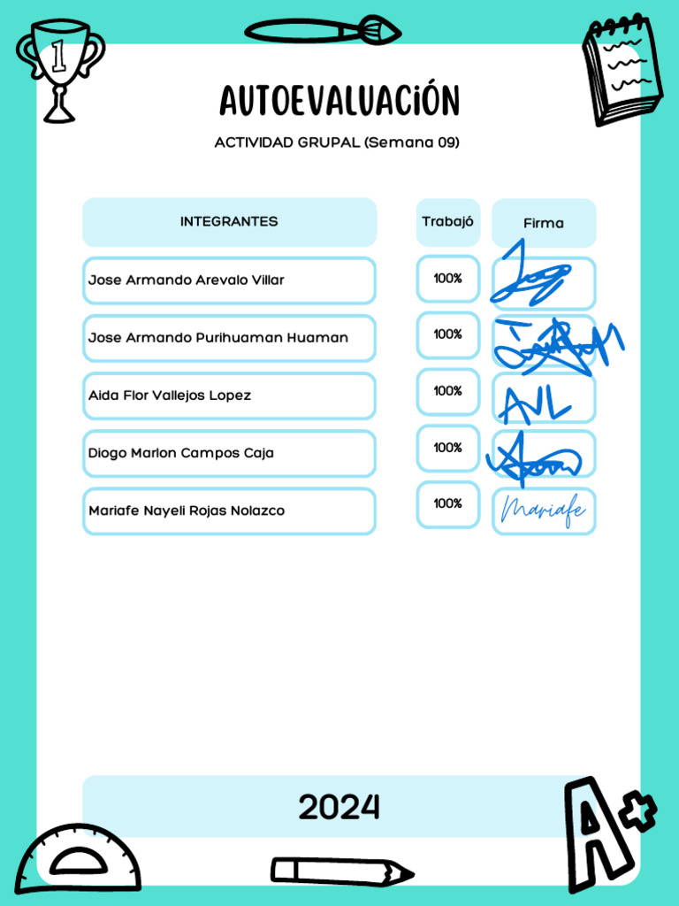 Hoja de Trabajo Lista de Cotejo de Actividades y Tareas Organizado Azul ...
