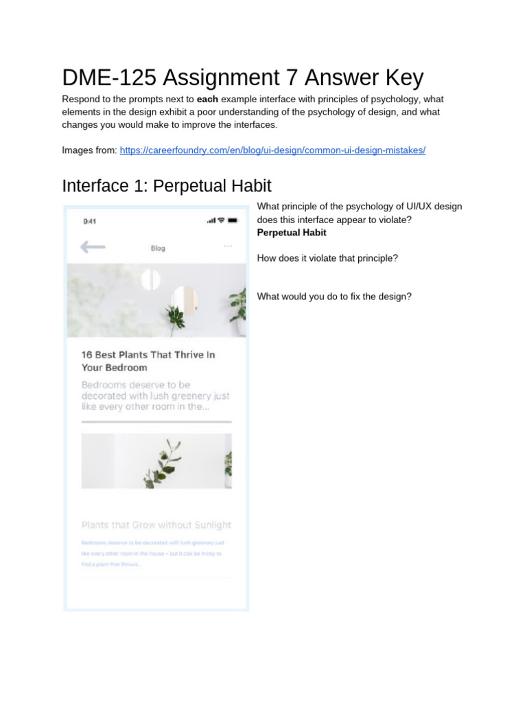 DME-125 Assignment 7 Answer Key | PDF