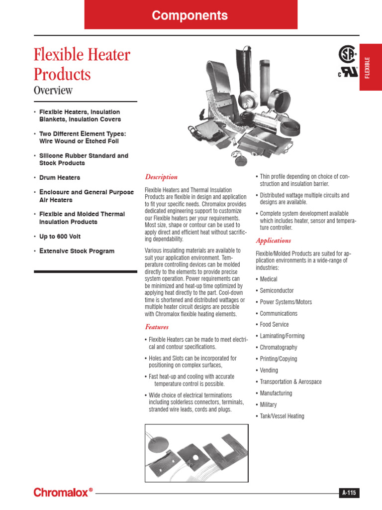 DG Component Flexible Heaters | PDF