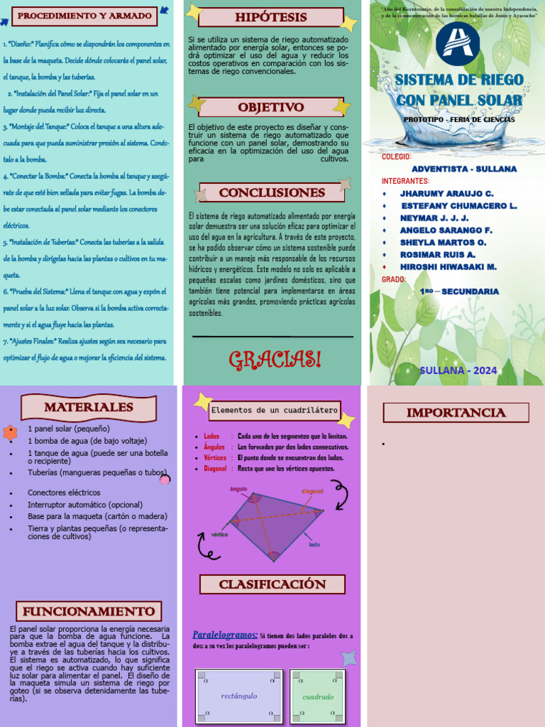Triptico - Cuadriláteros Ok | PDF