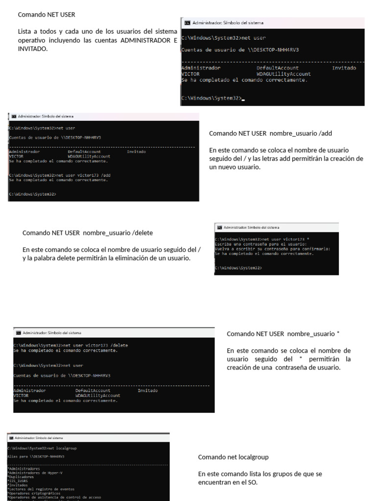 Comandos Windows CMD | PDF