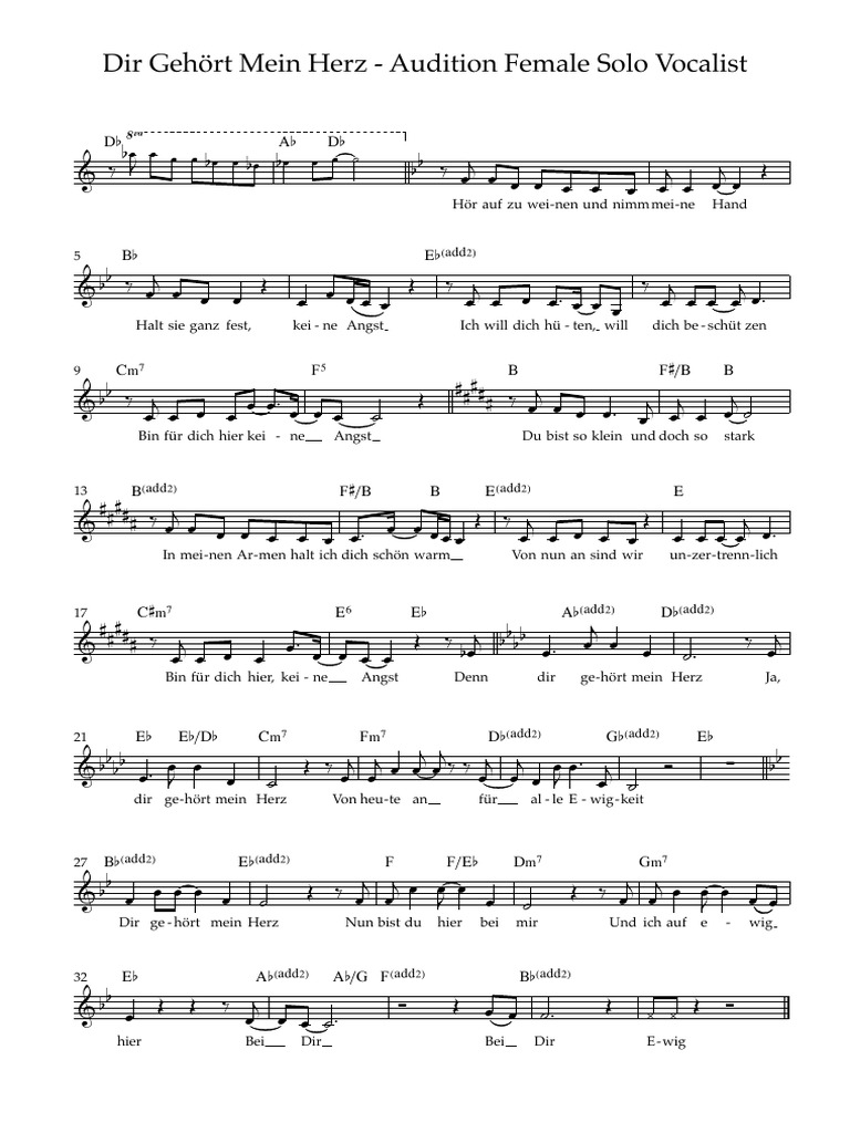 Tarzan - Audition Female Solo Vocalist | PDF