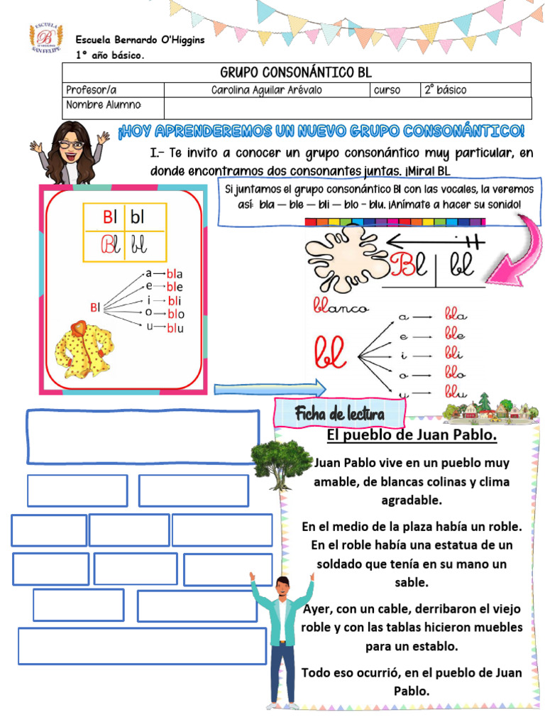Grupo Consonántico BL | PDF