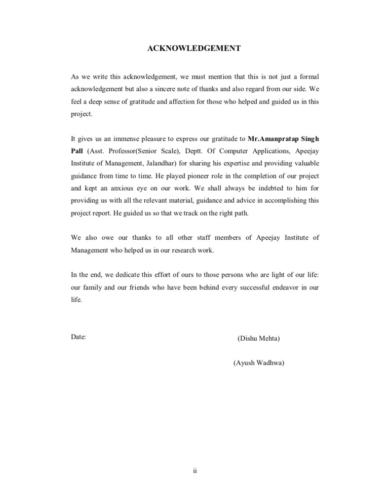 Formal Acknowledgement Document | PDF | Business