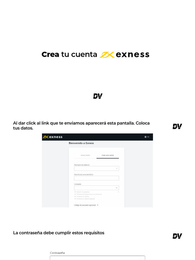 Crear Cuenta en Exness | PDF