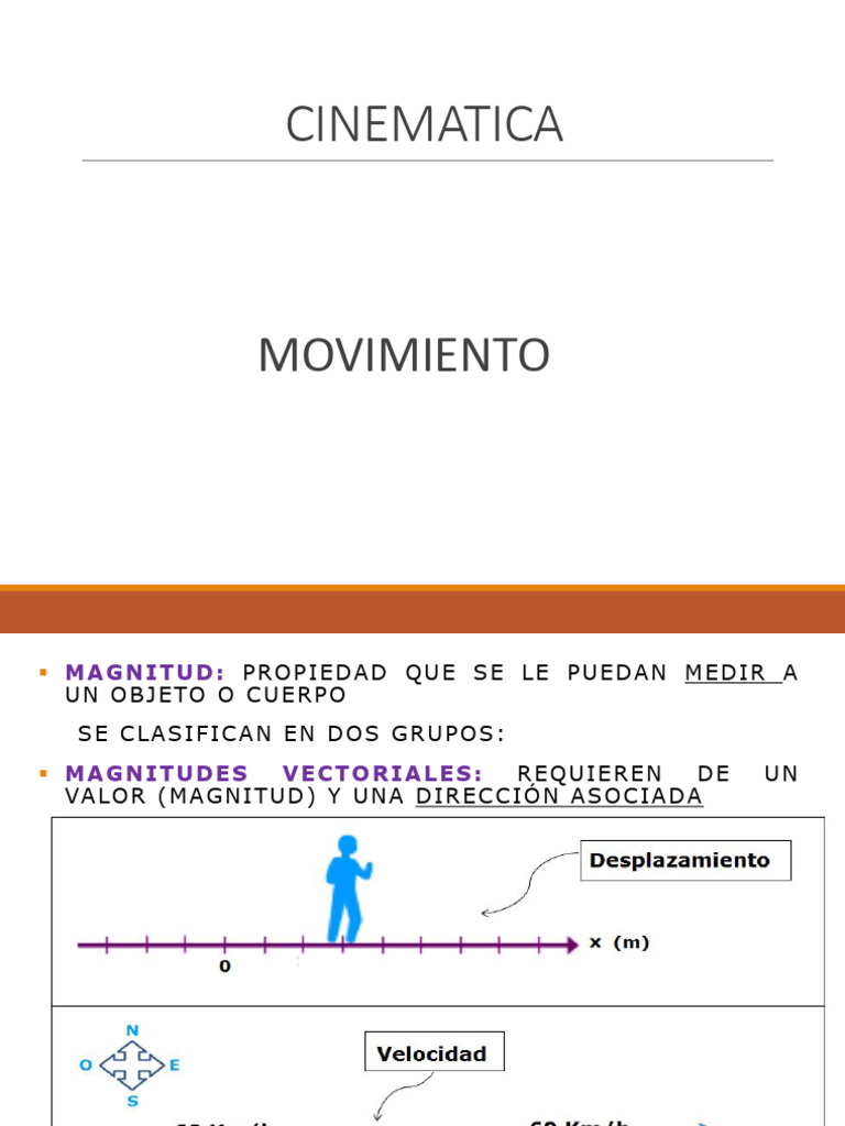 Cinemática y MRU E | PDF