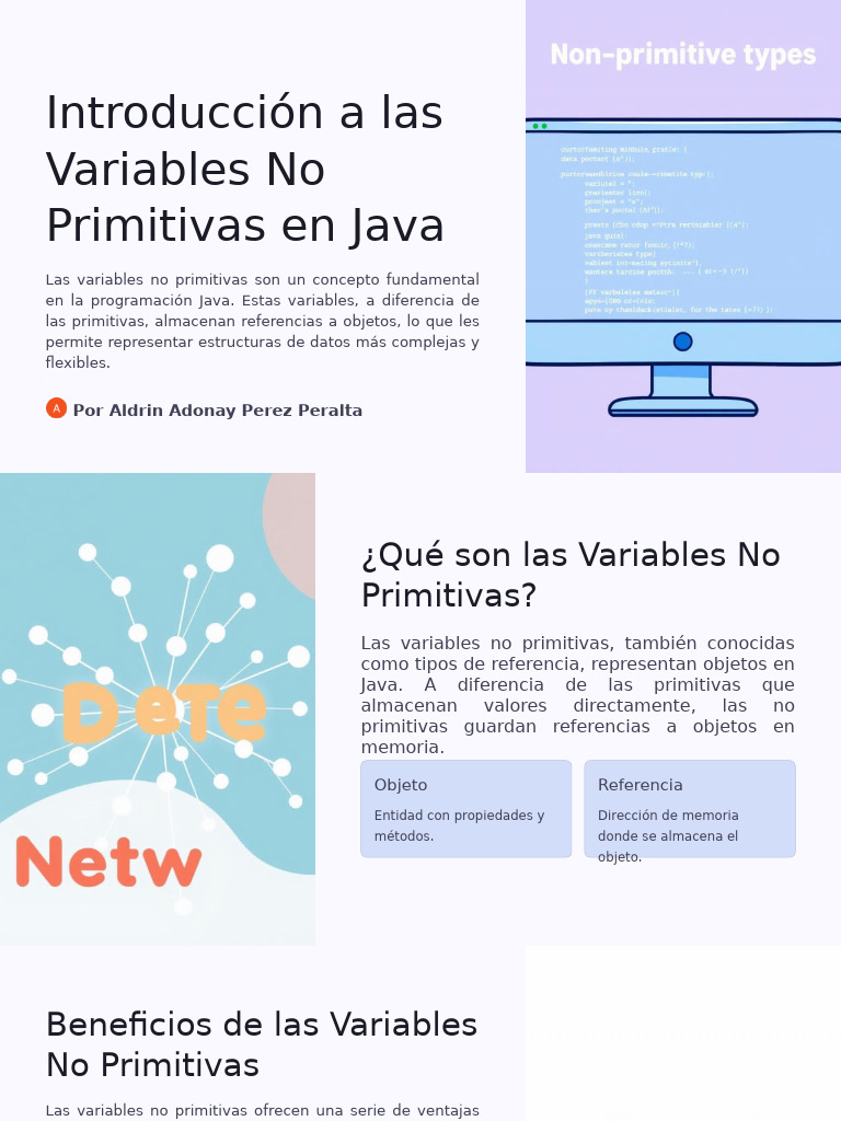 Introduccion A Las Variables No Primitivas en Java | PDF