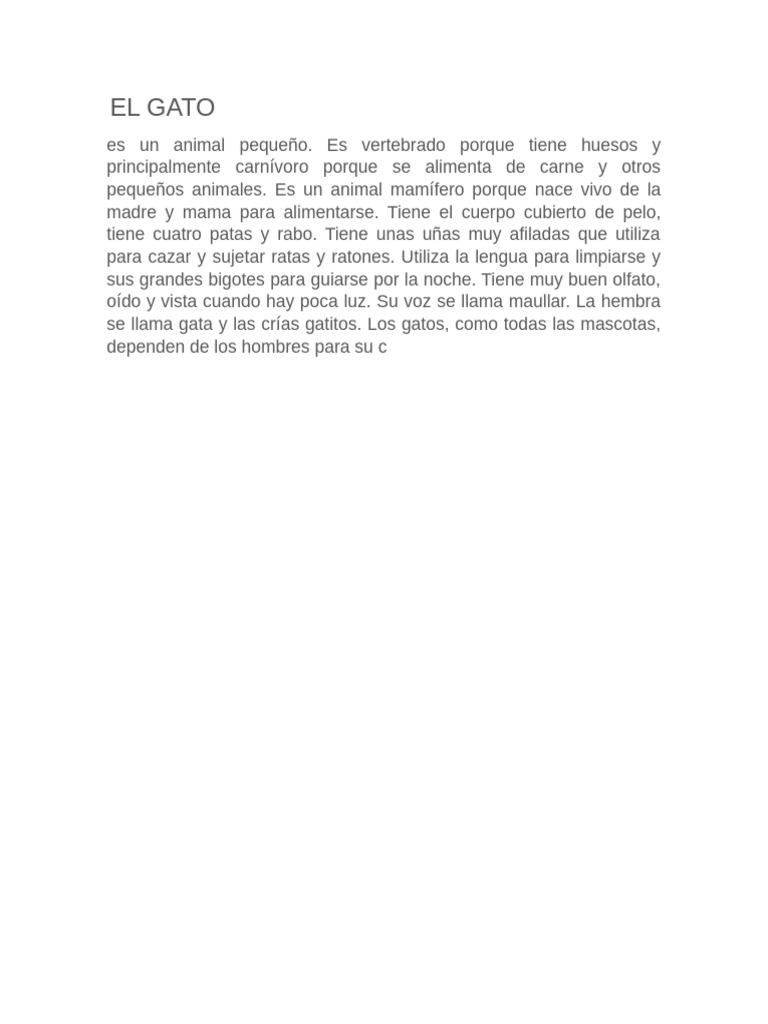 EL GATO | PDF
