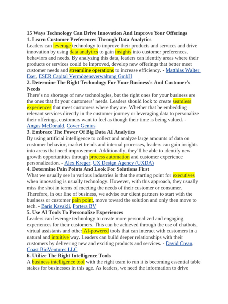 Technology & Innovation | PDF