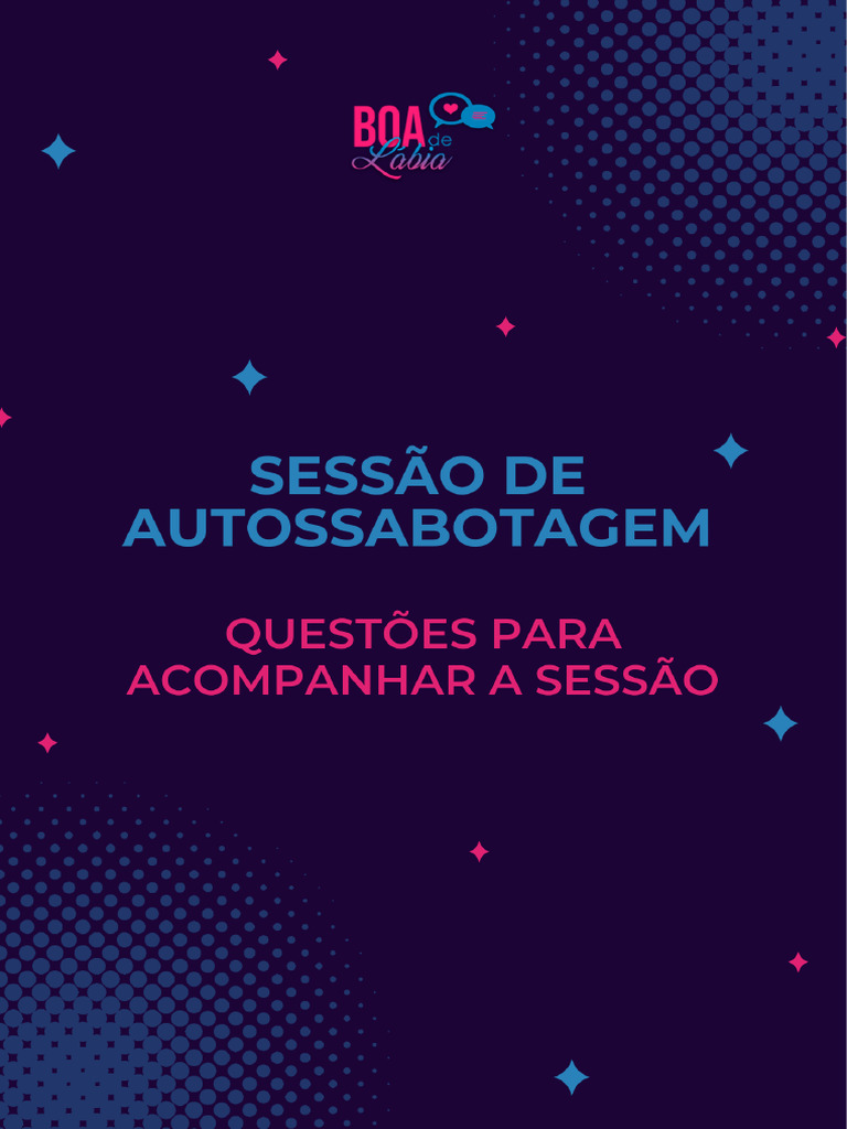 Quest Es Da Sess o de Autossabotagem | PDF