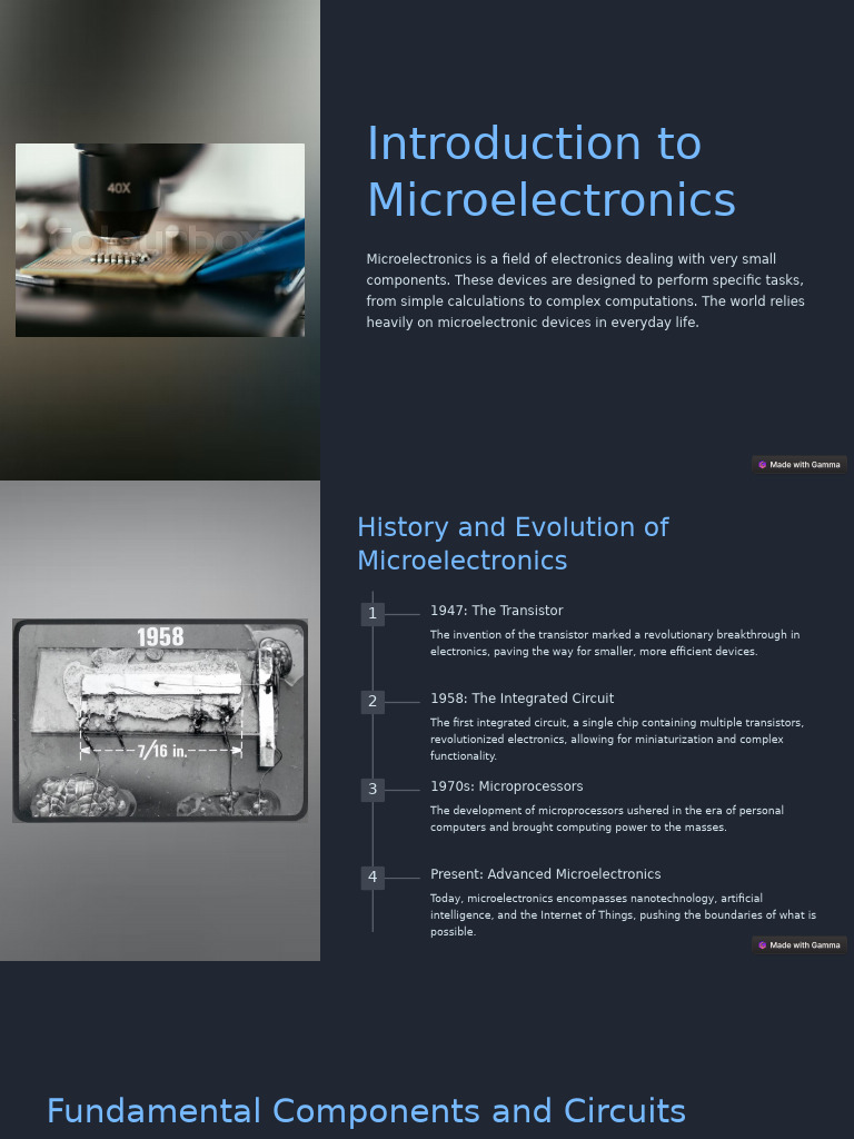 Introduction to Microelectronics | PDF