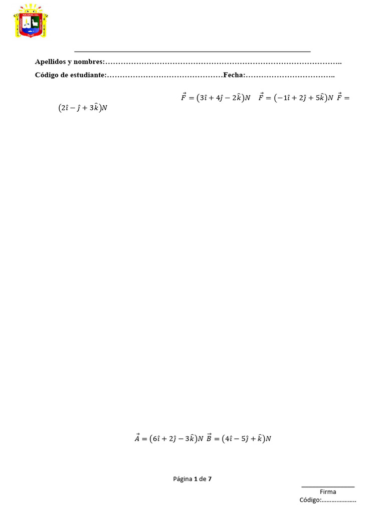 Practica U1 Cal. Vecto.-imp | PDF