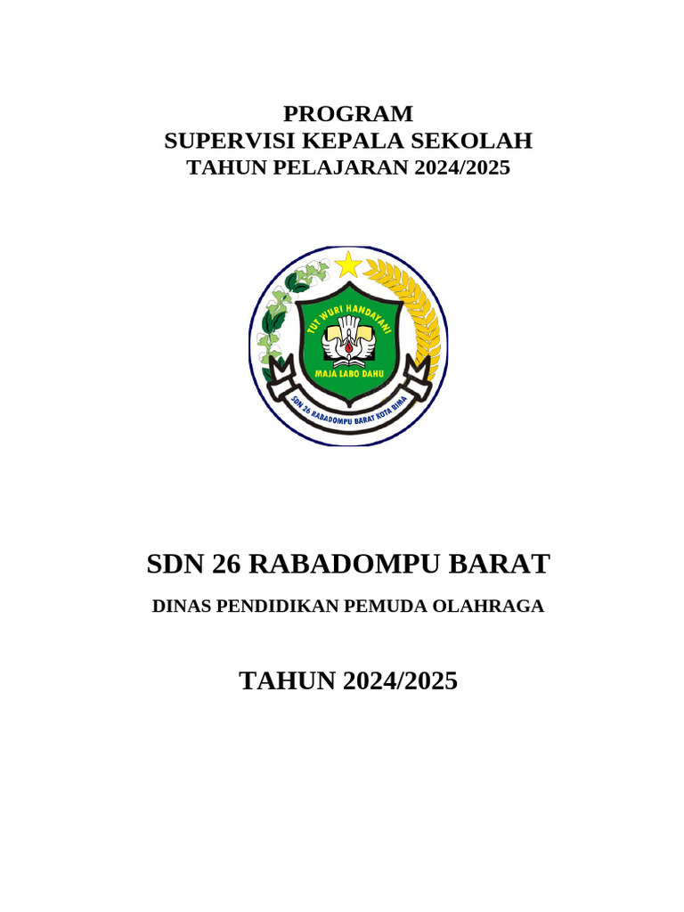 Program Supervisi Akademik SD 2324 | PDF