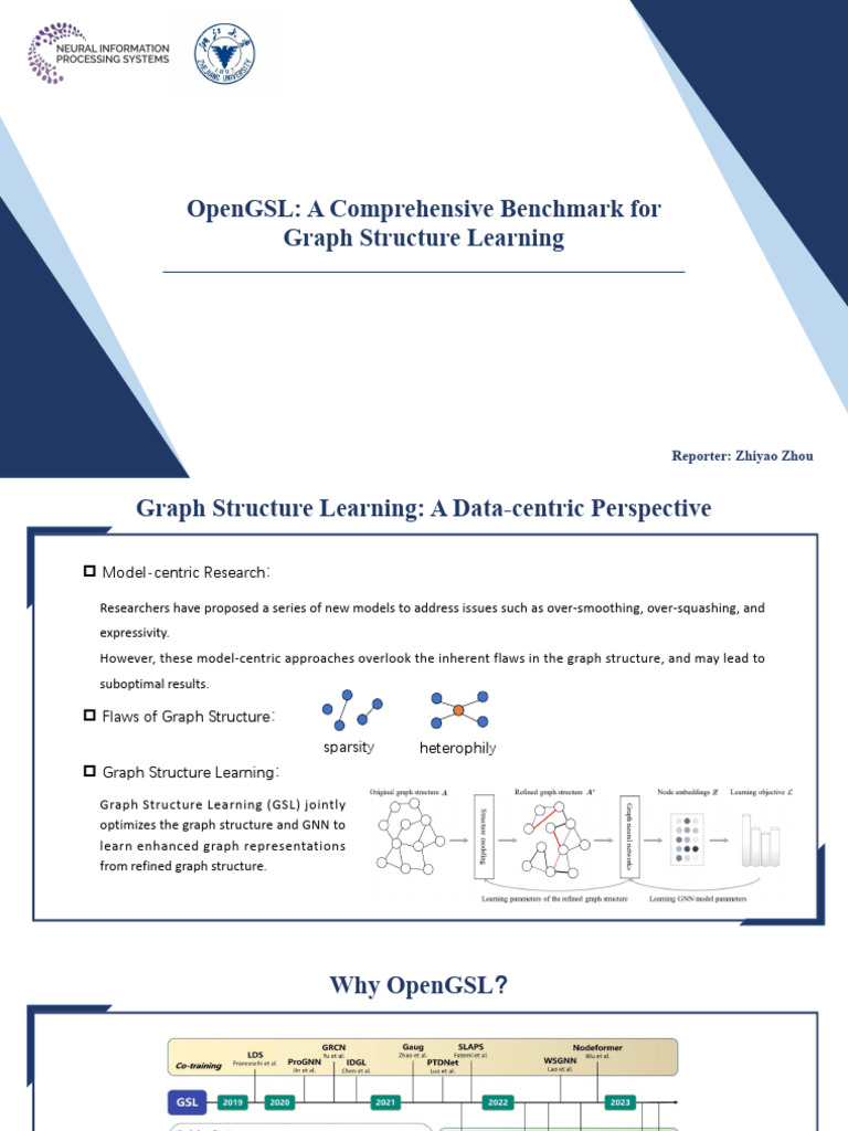 (2023 Neurips) OpenGSL - Slides | PDF