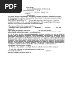 Winding Up Petition Win Form 1 | PDF | Liquidation | Business Law