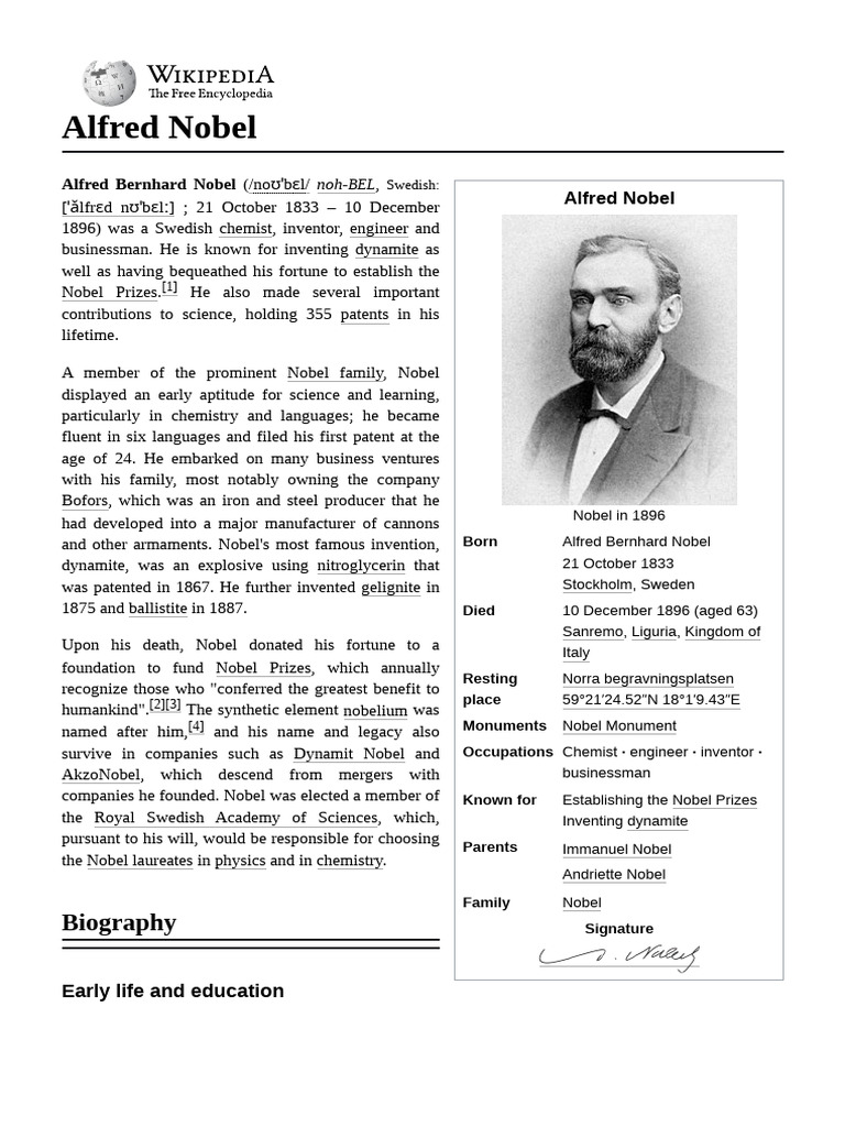 Alfred_Nobel | PDF