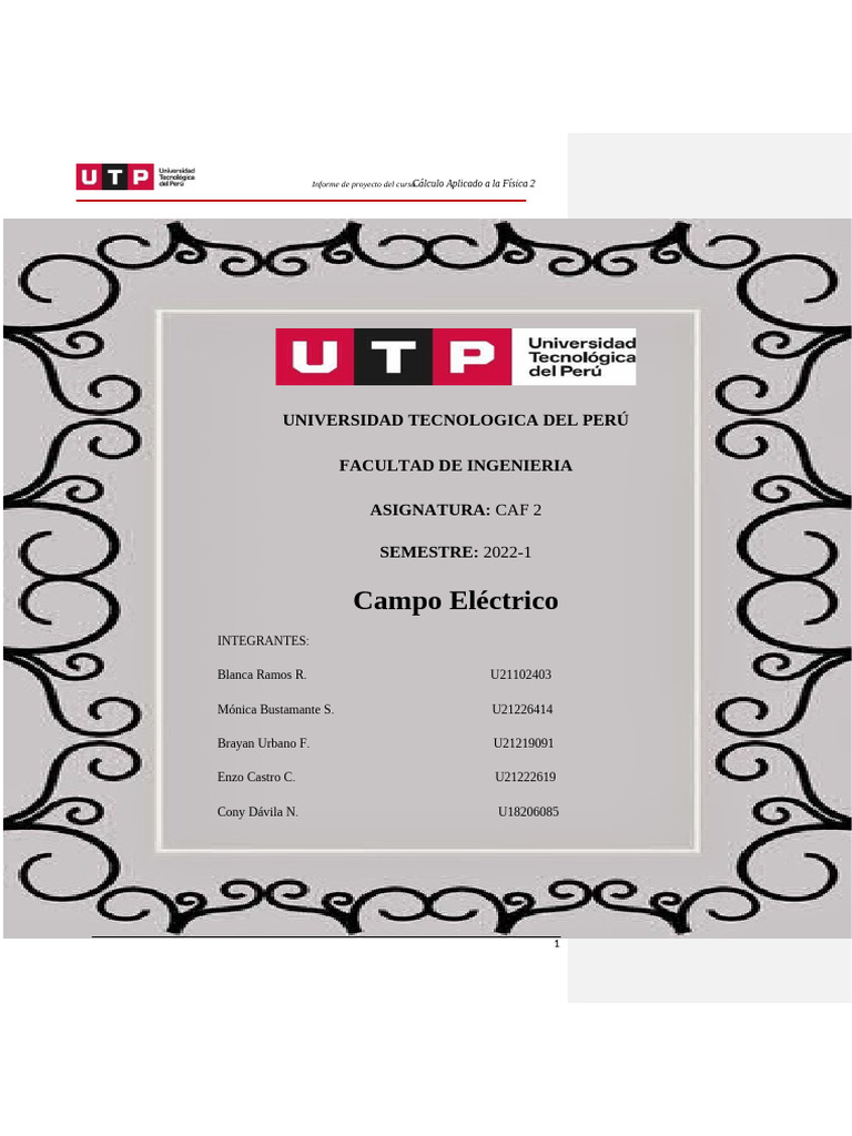 Avance 1- Trabajo Final CAF2 | PDF