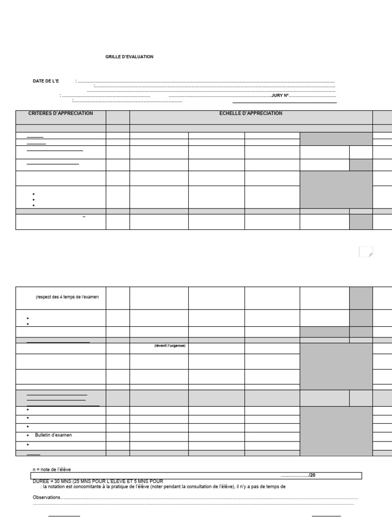 Grille D'evaluation de La Consultation Curative Lsi | PDF