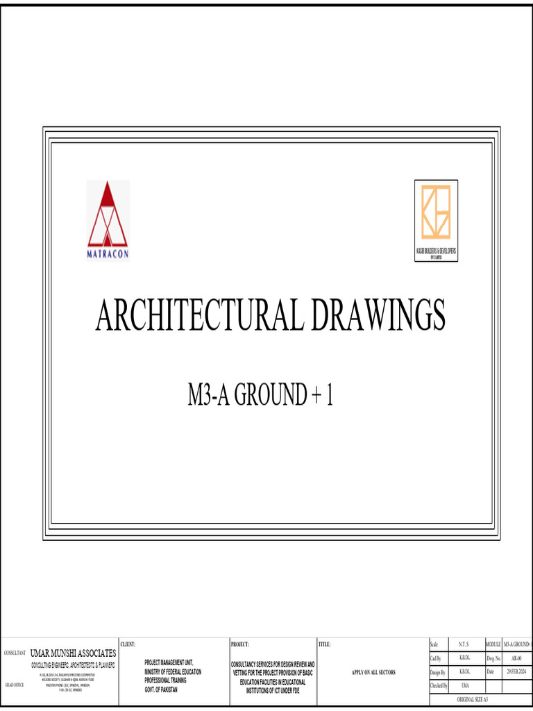 Architectural Drawings: M3-A Ground + 1 | PDF | Local Government Areas ...